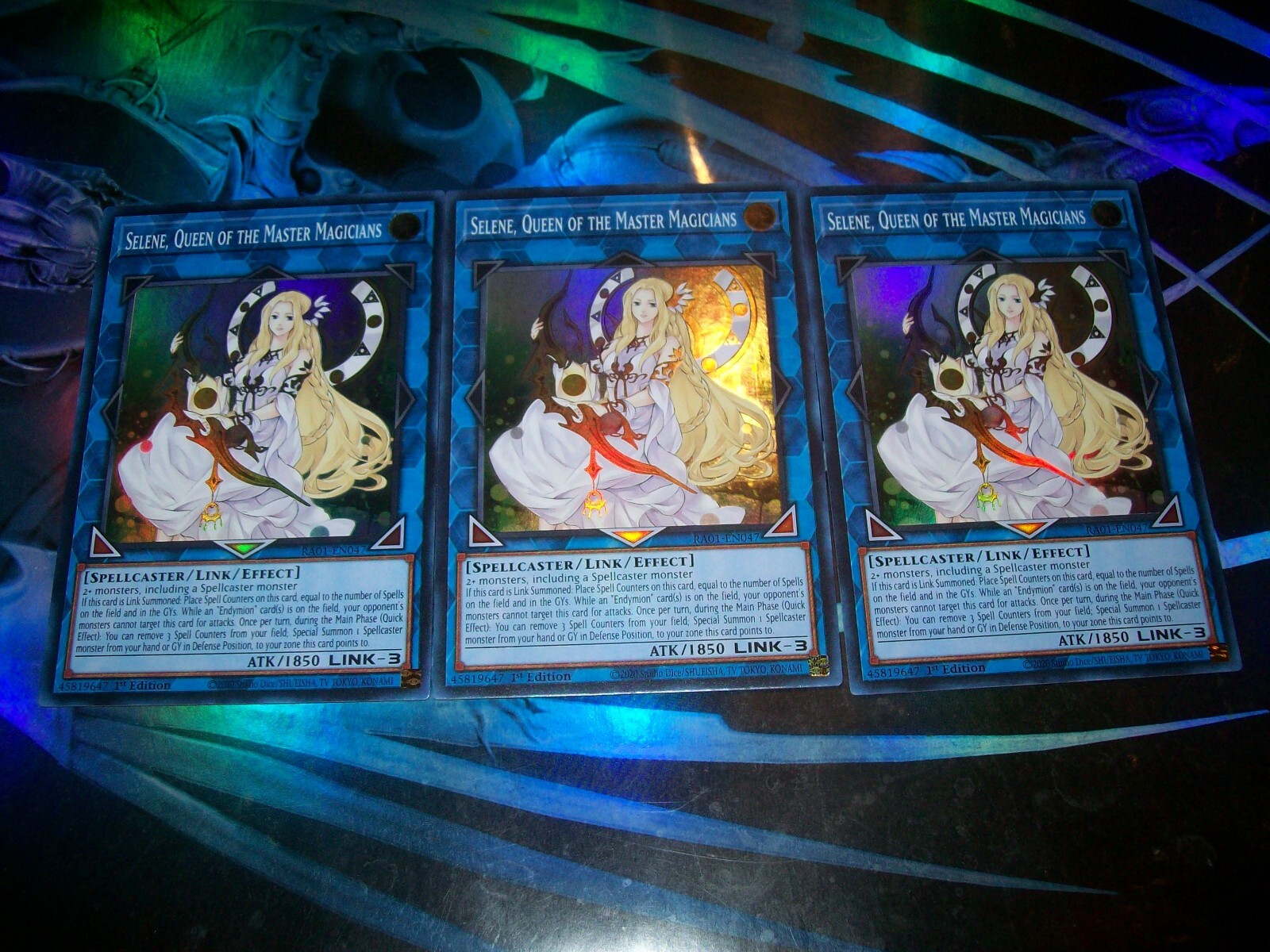3x Selene, Queen of the Master Magicians 1st Edition Super Rare RA01 ...