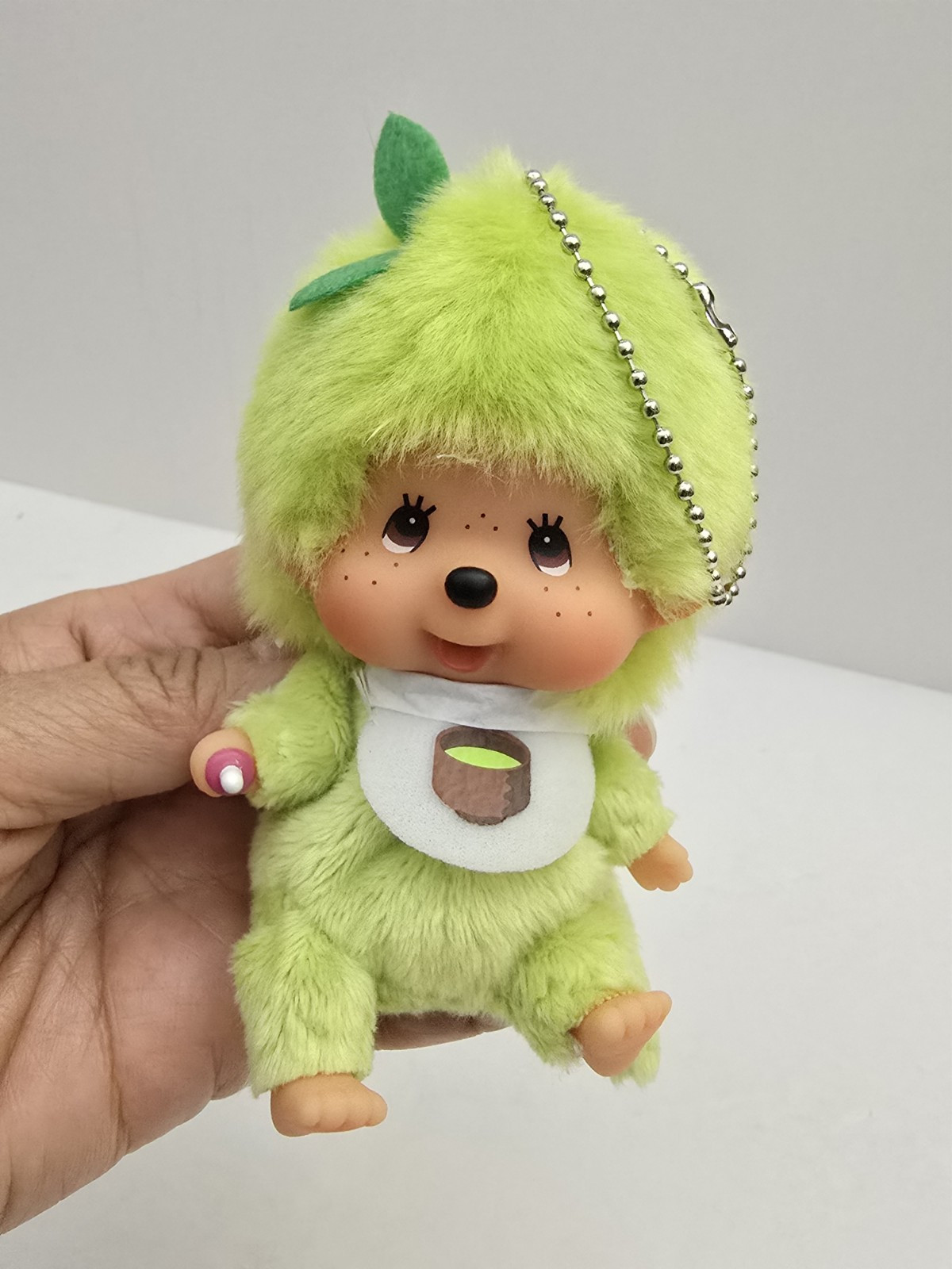 Sekiguchi Monchhichi Matcha Big Face SS Mascot Plush Stuffed Doll ...