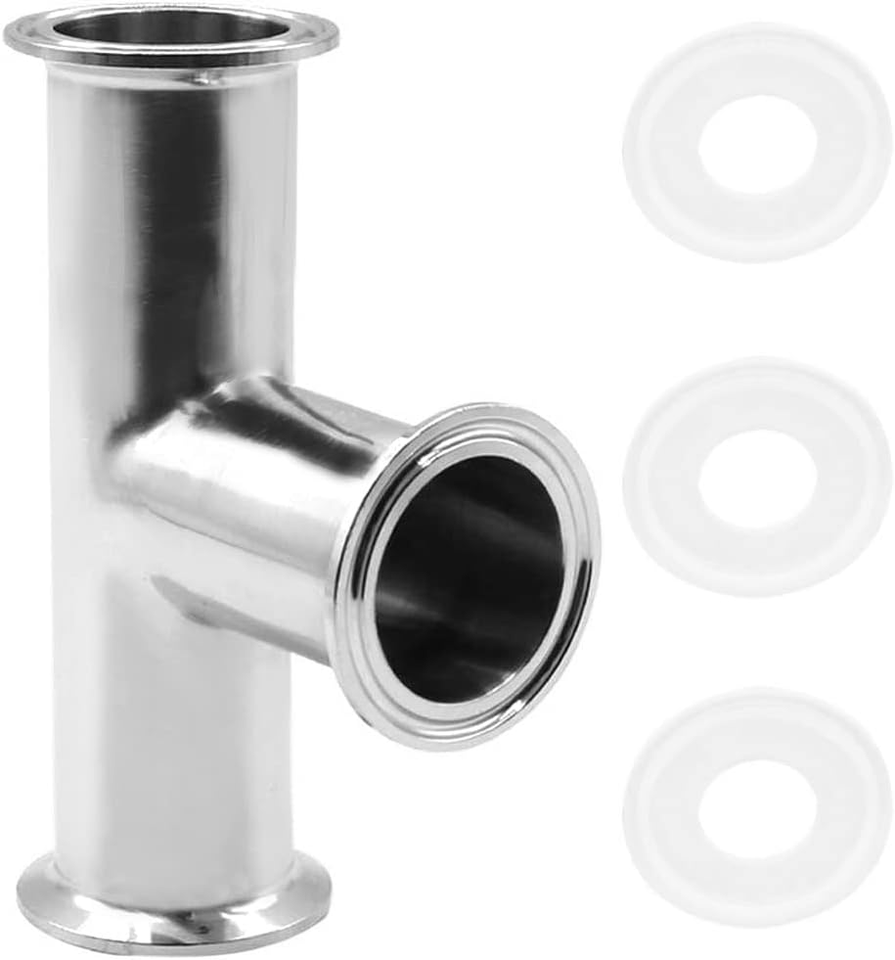 2" Tri Clamp Tee 3 Way Stainless Steel 304 Sanitary Fitting (51Mm Pipe ...