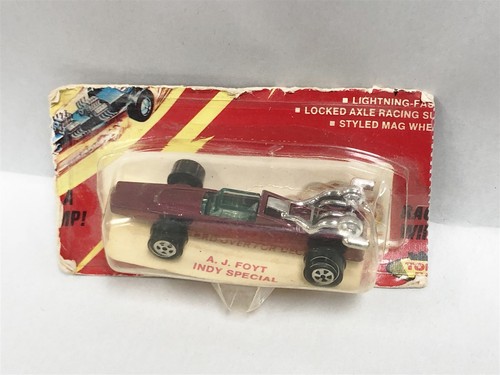 HOT WHEELS RED LINE ERA JOHNNY LIGHTNING AJ FOYT INDY SPECIAL MINT ON ...
