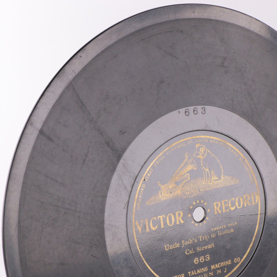 Cal Stewart Uncle Josh's Trip To Boston 1909 8" 78 rpm Single Sided ...