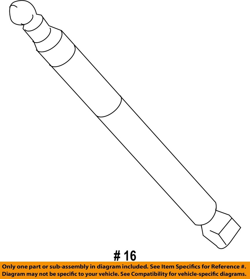 Pontiac GM OEM 06-09 Torrent Hood-Lift Support Strut Shock Prop Arm ...