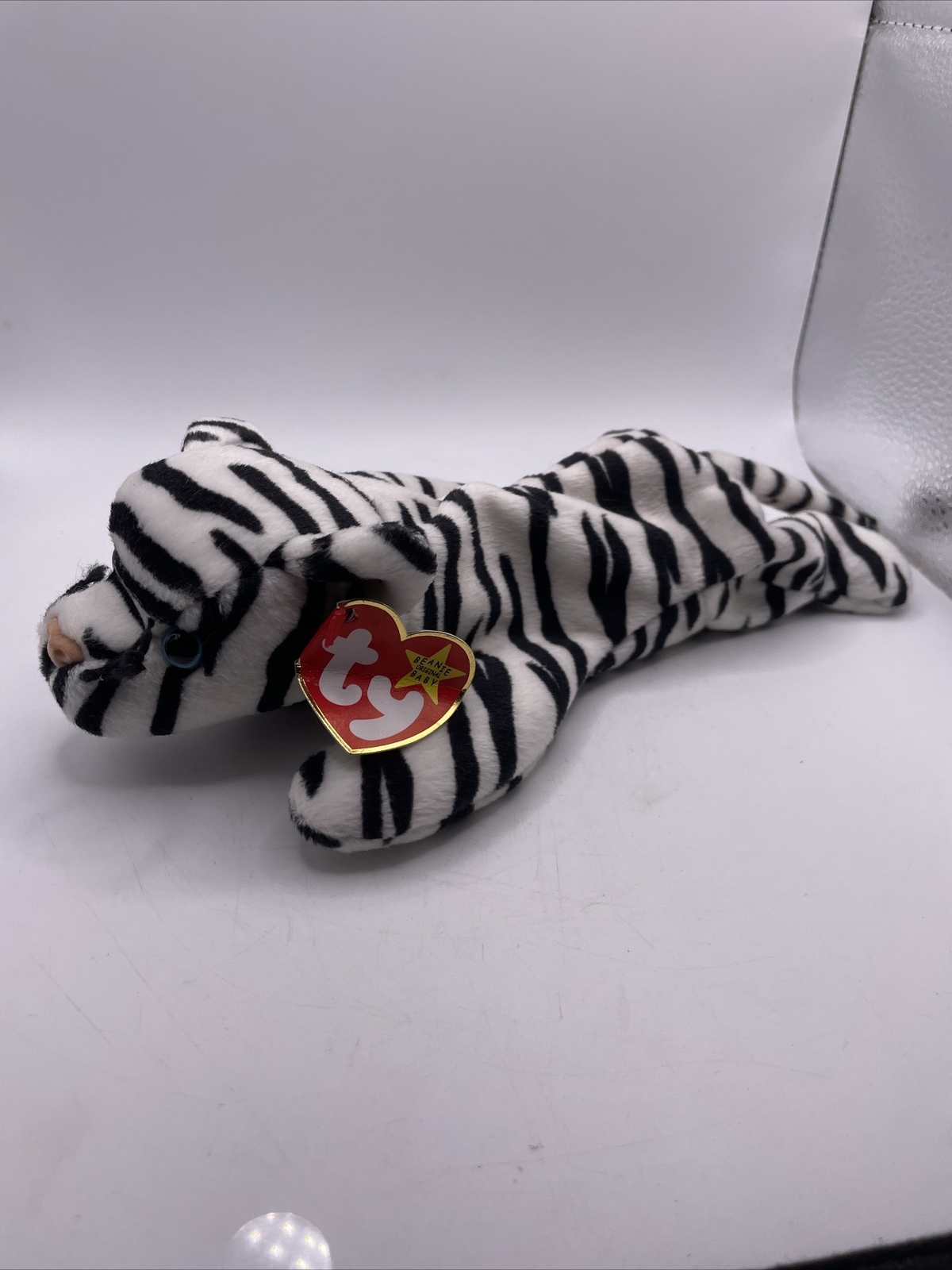 1996 TY Beanie Baby - Blizzard the White Tiger Retired New with Tags | eBay
