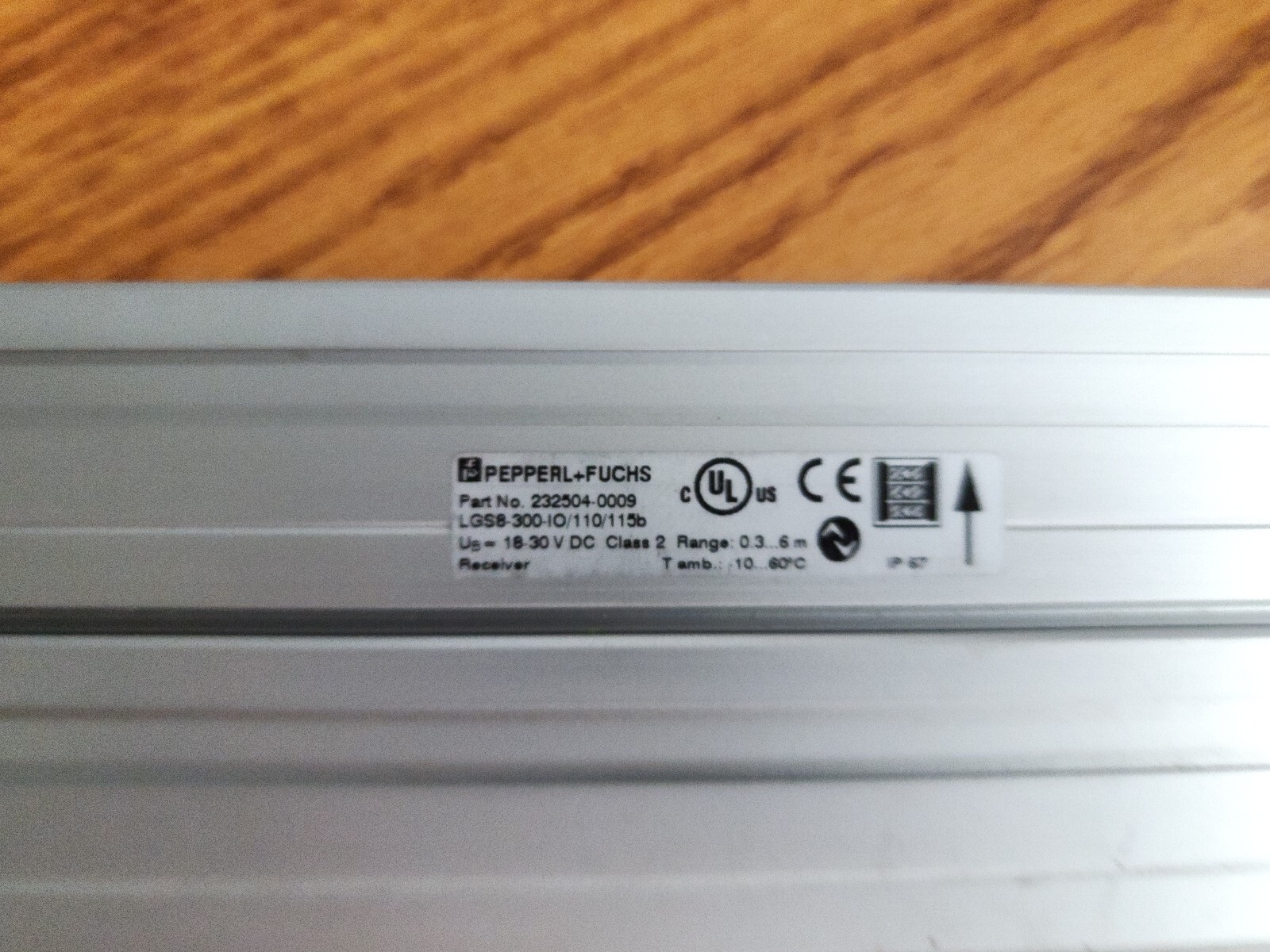 Pepperl Fuchs Light Curtain, LGS8-300-IO/110/115B 232504-0009 Receiver ...