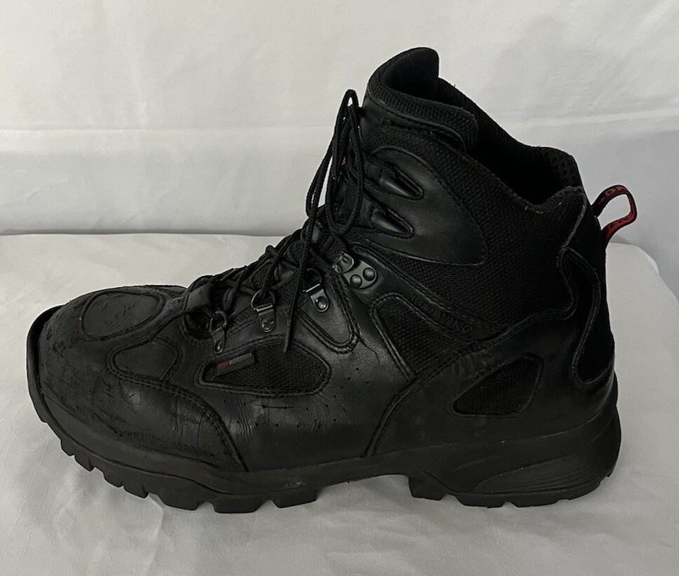 Red Wing Vibram Boots Mens Size 12 ASTM F 2413-18 Steel Toe Black ...