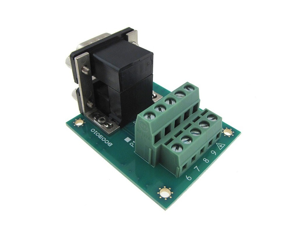 DB9 Male Female Signals Breakout Board Screw terminals vertical RA90 ...