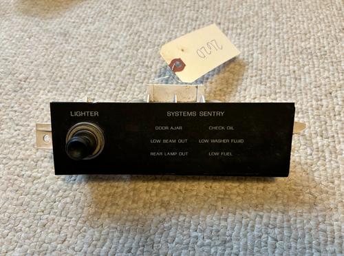 85-88 Ford Thunderbird Turbo Coupe Dash Systems Sentry Lighter Panel 86 ...