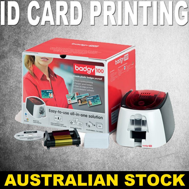 Badgy 100 Plastic Card Printer with 50 Cards for sale online | eBay