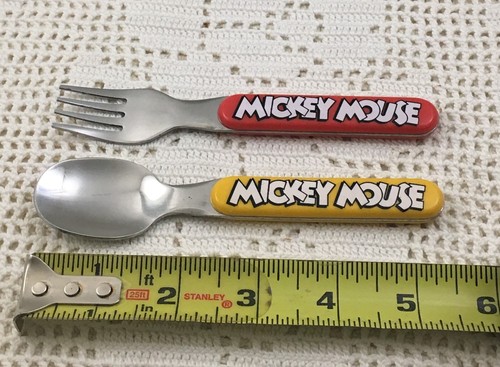 Mickey Mouse Fork and Spoon Set | eBay