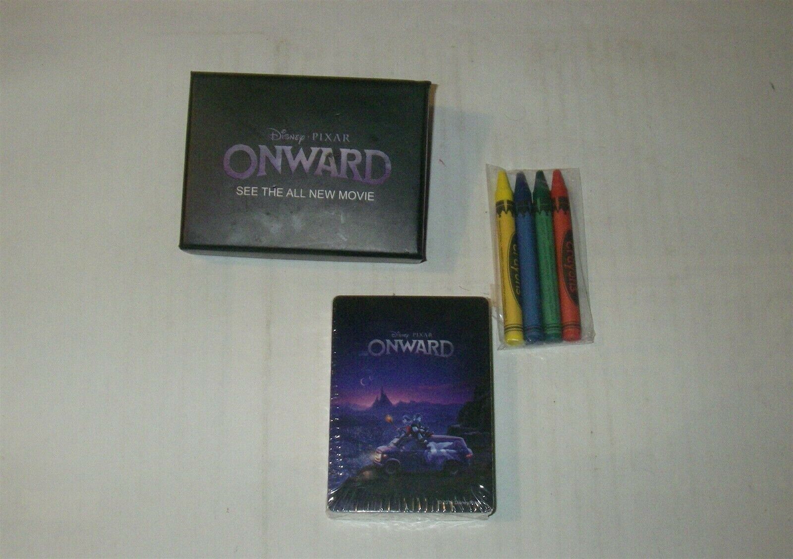 DISNEY PIXAR ONWARD PLAYING CARDS AND CRAYONS NEW IN BOX | eBay