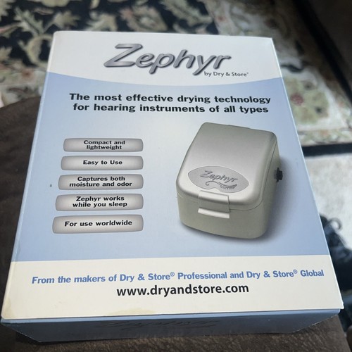 Zephyr By Dry & Store Hearing Aid Dryer Cochlear Ear Monitors New Open ...