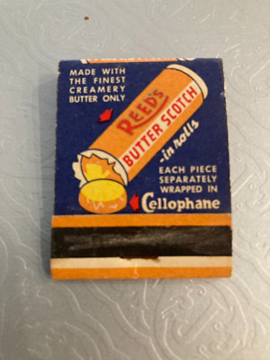 Vintage Matchbook: Reed's Butter Scotch Candies - 20 Strike | eBay