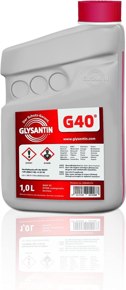 Glysantin G40 Coolant/Antifreeze Concentrated 1L | JY53322666AAPK | Germany