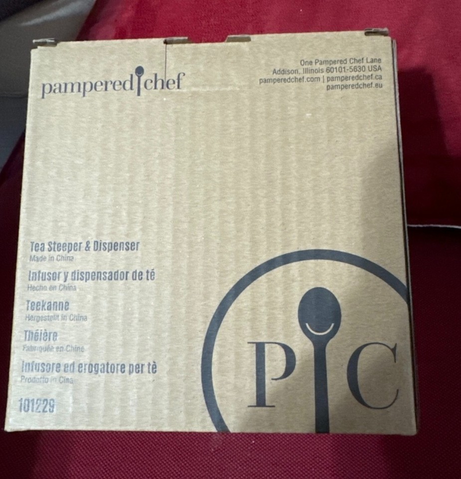 NIB Pampered Chef Tea Steeper & Dispenser # 101229 GREAT GIFT FOR XMAS ...