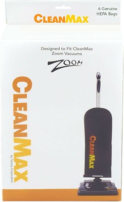 CleanMax Zoom CLH-6 HEPA Vacuum Bag 6 Pack New Fits Cordless ZM-800 | eBay