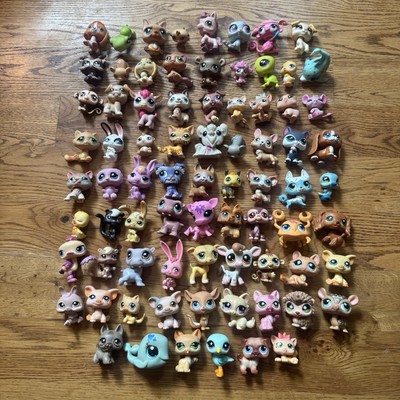 Littlest Pet Shop LPS 77 Figures Lot + 2 Walkables + 2 Accessories ...