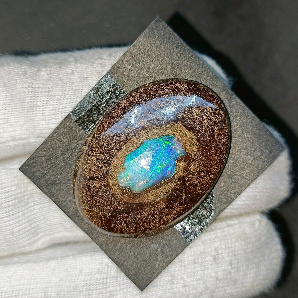 Natural Australian Opal Gemstone, Fire Opal Cabs, Oval Shape Cabs ...