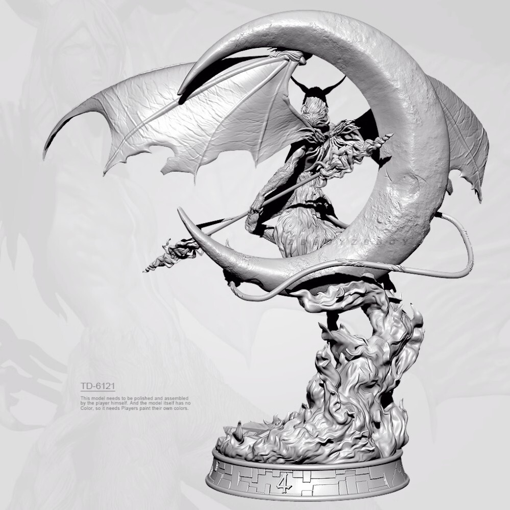 1/24 resin figure model kit Urchiola Demon 3D Printing Unassembled ...