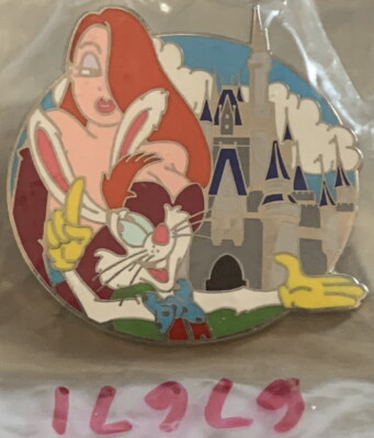 DISNEY PIN 2009 Characters with Cinderella Castle Jessica & Roger ...