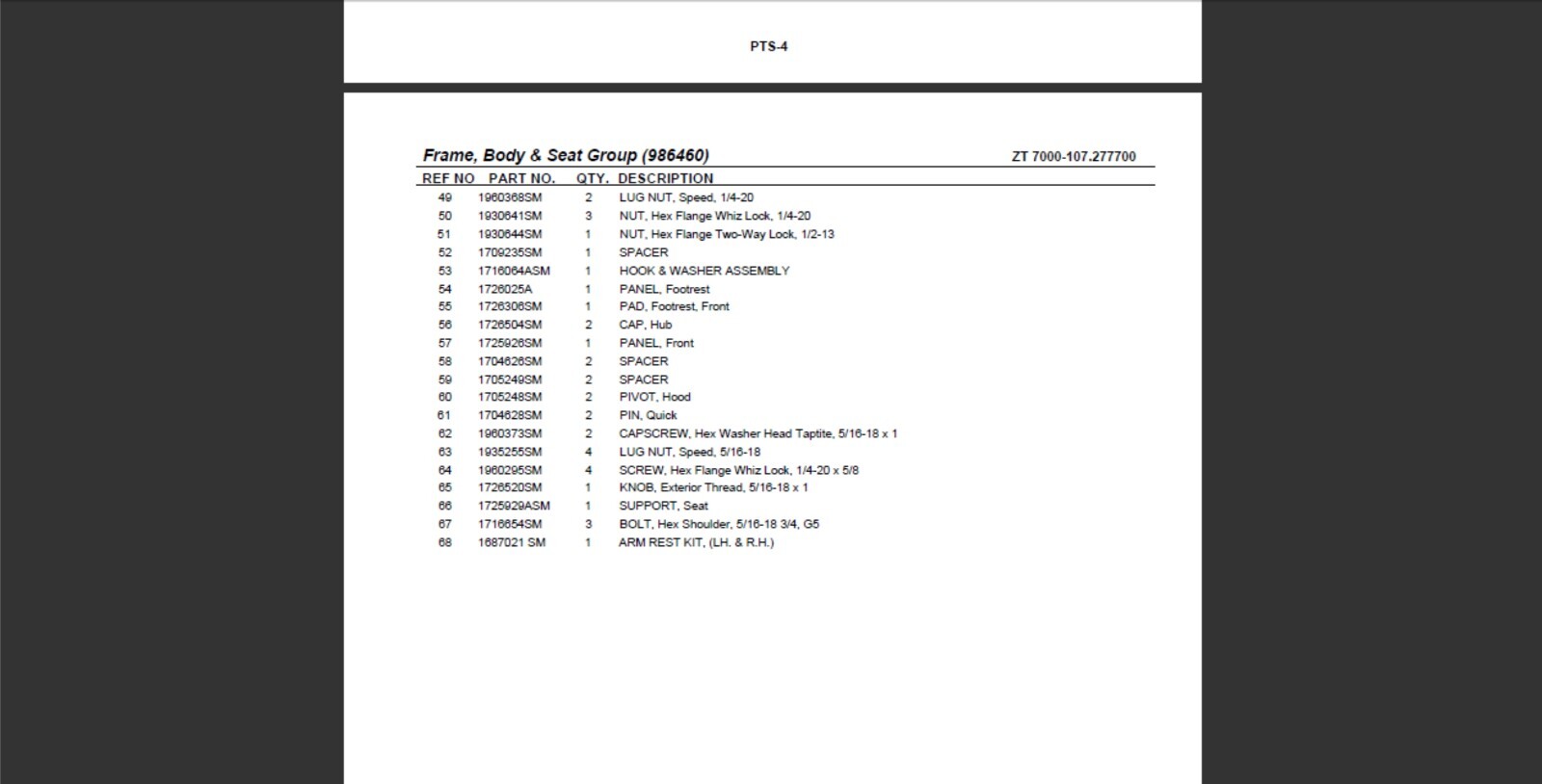 Craftsman ZT 7000 Model 107.277700 Zero-Turn Mower Maintenance & Owner ...