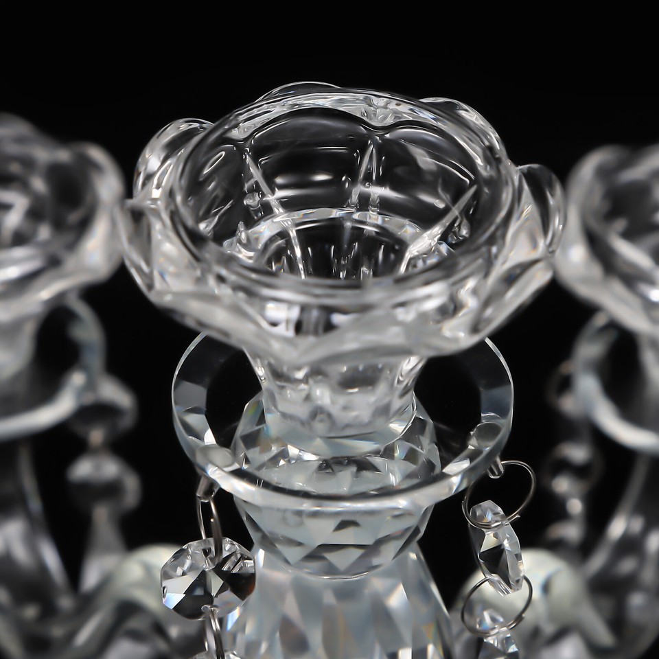 Crystal Candelabra Candlestick 7-arm Candle Holder Wedding Birthday ...