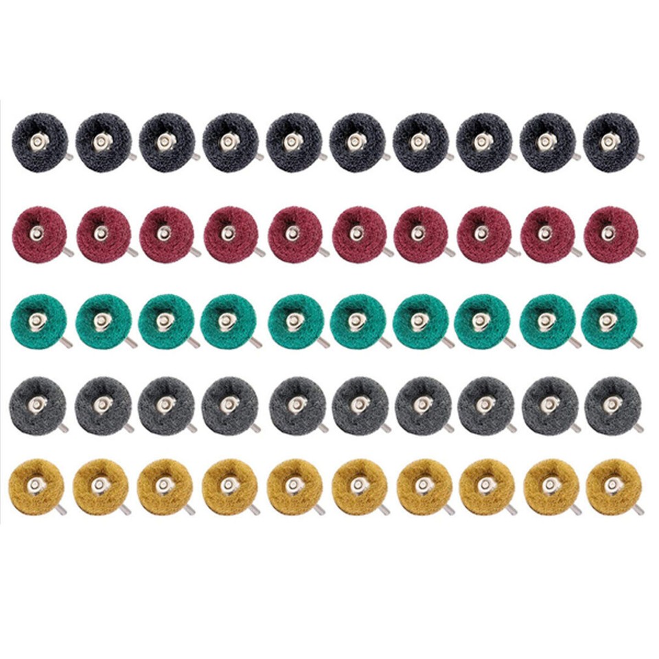 50*Double Wheel Buffing Polishing Set For Dremel Rotary Tool Bit ...