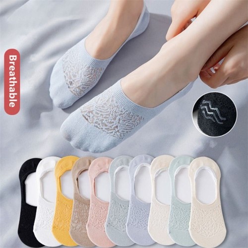 Thin Women Socks Breathable Mesh Socks Simple Invisible Boat Socks | eBay