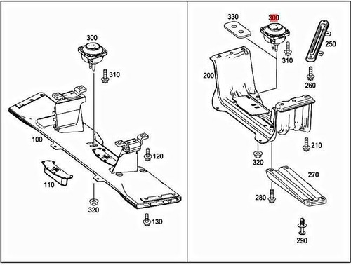 Genuine MERCEDES W166 X166 GL-CLASS X166 Transmission mount 1662401318 ...