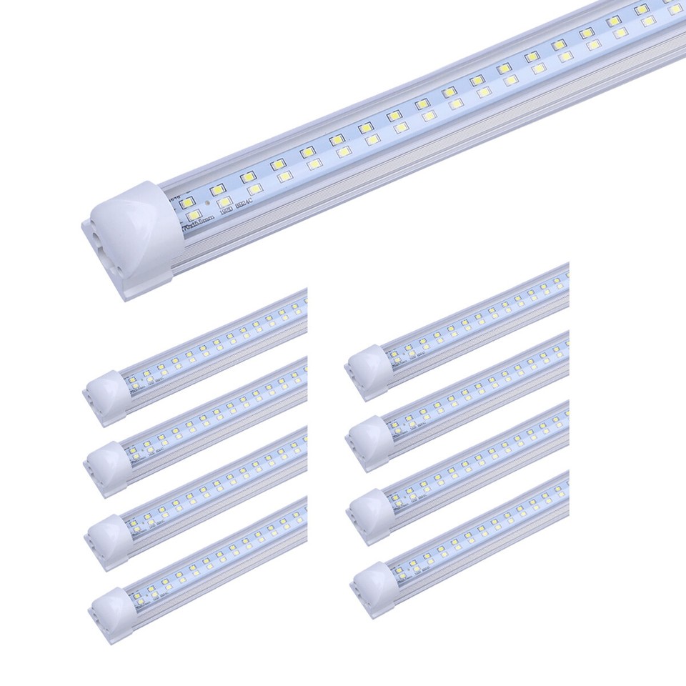12Pack 8FT 72W 8 Foot Led Tube Light 8' Led Shop Light T8 Integrated ...