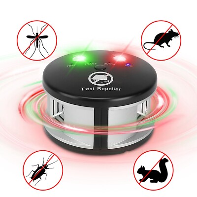 4-in-1 Ultrasonic Rodent Repellent Pest Repeller Mouse Blocker Rat ...