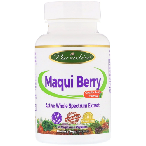 Paradise Herbs, Maqui Berry, 60 Vegetarian Capsules (400 mg per Capsule ...