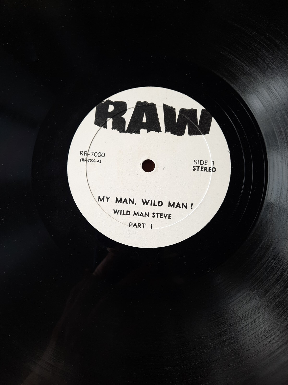 Steve Gallon: My Man Wild Man! Wild Man Steve Vinyl LP RAW 7000 | eBay