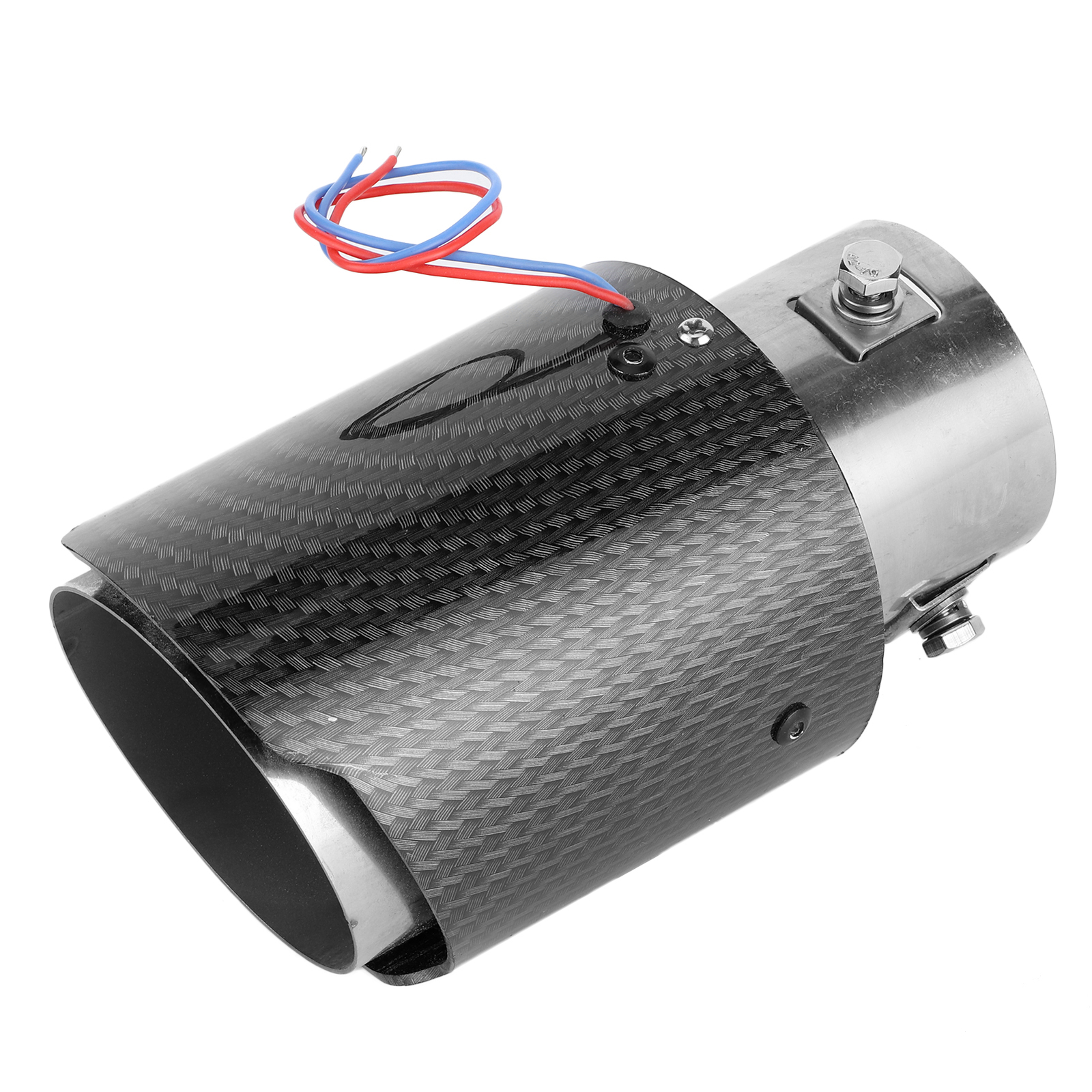 *Blue Light Exhaust Pipe Tail Throat Muffler LED Tip Trim Car Inlet ...