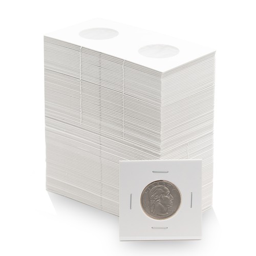 1000 Coin Shield Quarter 2x2 Coin Flips – Cardboard Mylar Coin Holders ...