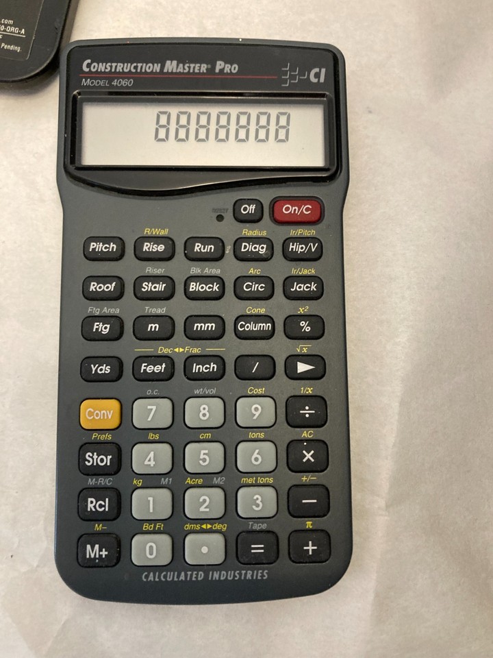 Calculated Industries Calculator Construction Master Pro 4060 Tested ...