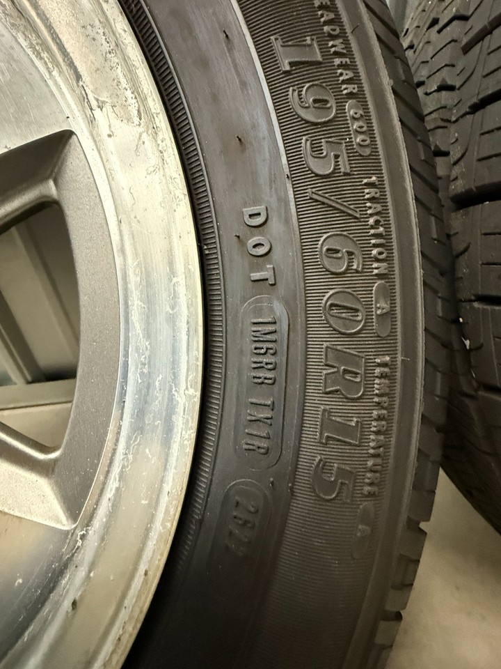 OEM Saab 900 9000 Ronal "Square Spoke" R15 15" 4x108 Wheels Goodyear ...