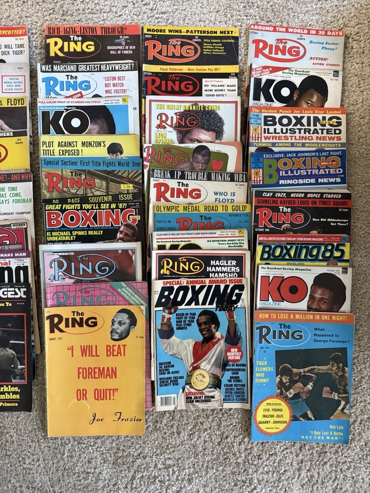 Vintage Boxing Magazine Collection Lot Of 40 | eBay