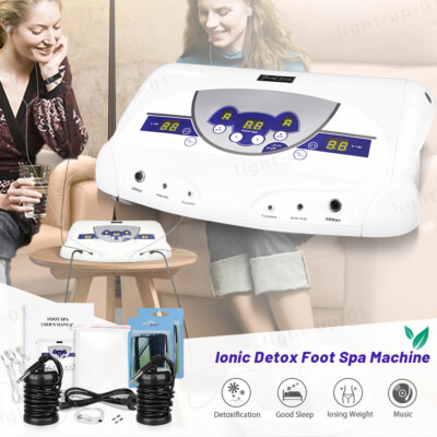 A/B Mode Cell Spa Fir Belt Chi Ionic Ion Detox Machine Foot Bath Aqua ...
