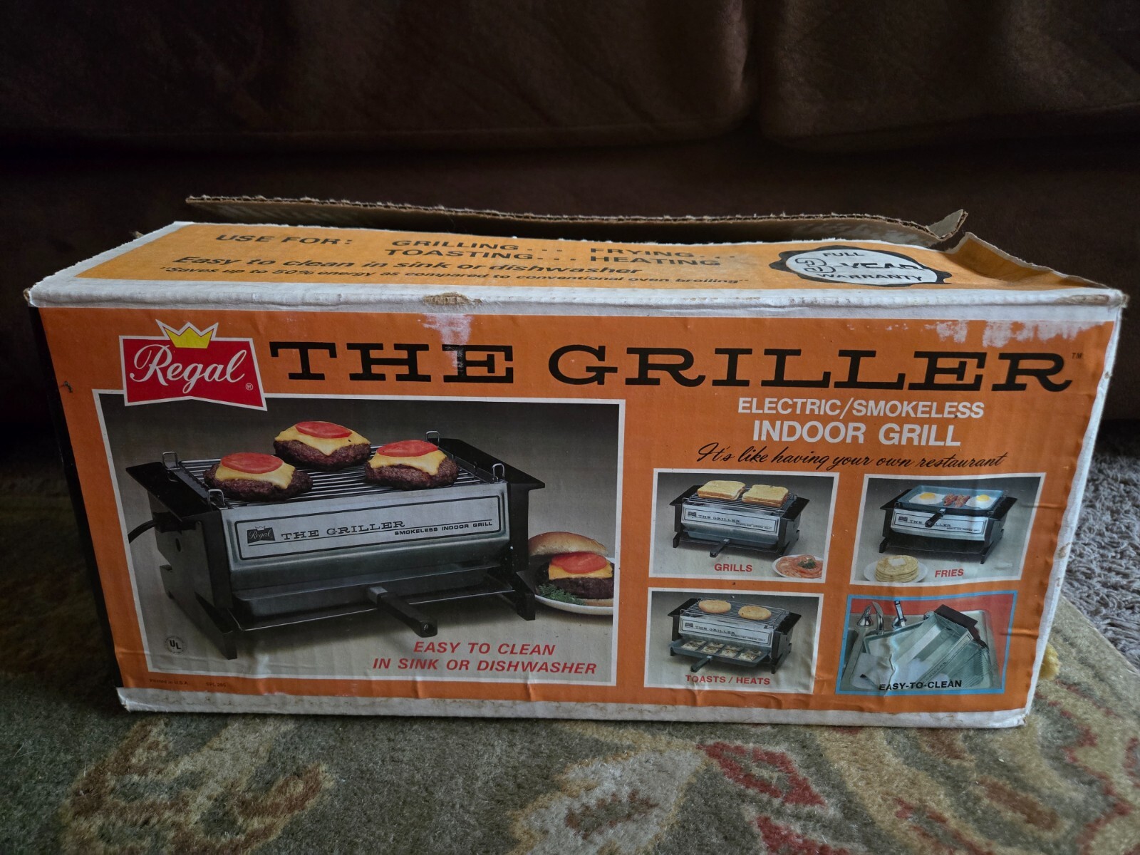 Brand New Vintage Regal Ware THE GRILLER Electric Smokeless Indoor ...