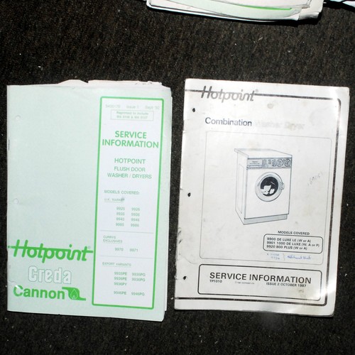 HOTPOINT / CREDA WASHER DRYER SERVICE INFORMATION / MANUAL | eBay