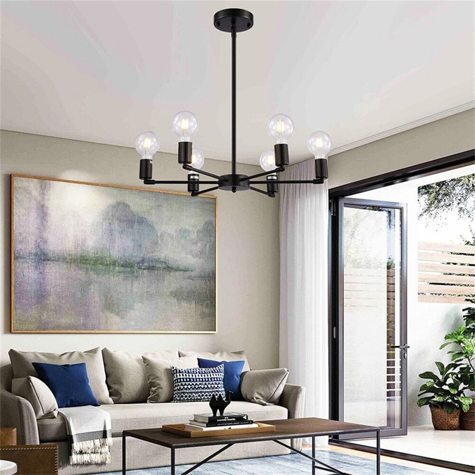 Vintage LED Ceiling Light Modern Chandeliers Living Room Bedroom ...