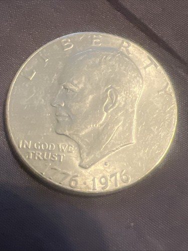 1776-1976 D Eisenhower Liberty Bell Moon Silver One Dollar US ...