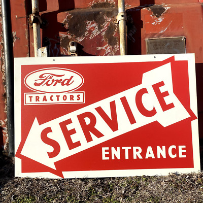 36in Ford Tractors Service Entrance Sign Vintage Style Repop Sign | eBay