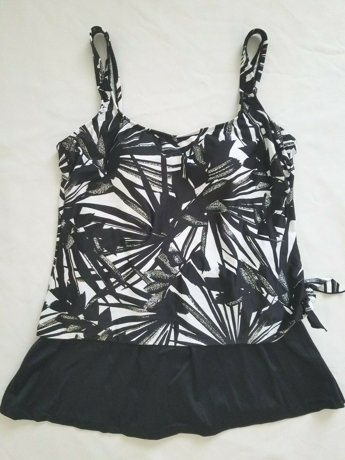 Maxine Gorgeous! Floral Pattern Drape Front Swimdress w/Slimming Panel ...