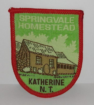 Katherine NT Springvale Homestead Vintage Souvenir Woven Patch Badge ...
