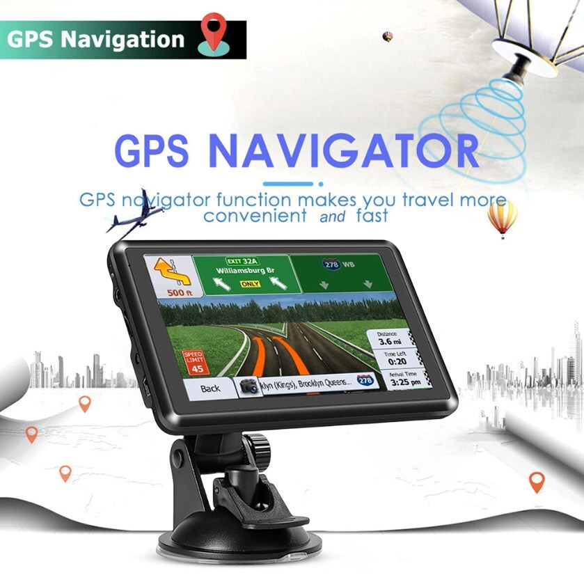 7'' Car Sat Nav GPS Navigation 8GB Free Lifetime Updates UK&EU Map ...
