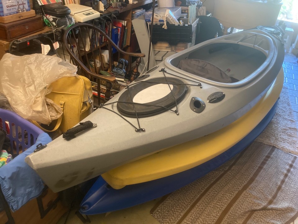 Kayak Gray Trophy 126 Future Beach 10’ 4’’ long, 29” across and 12 ...