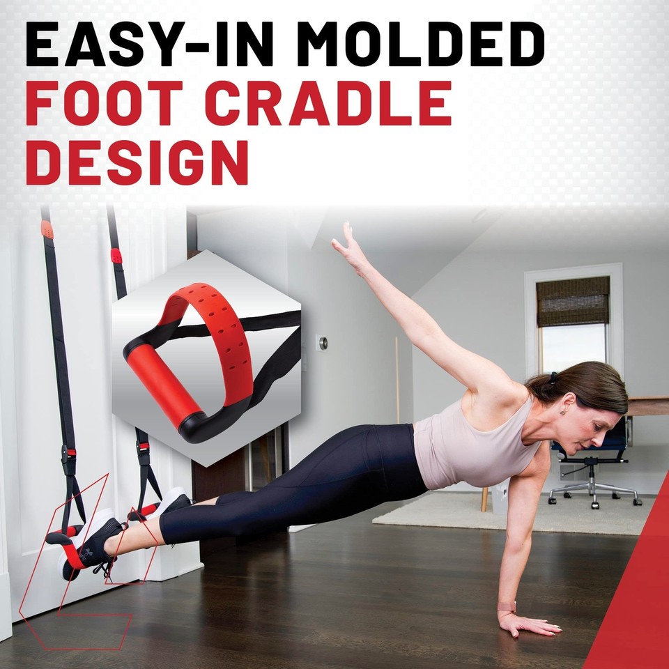 Jungle Gym XT Body Weight Suspension Trainer System – Patented Split ...