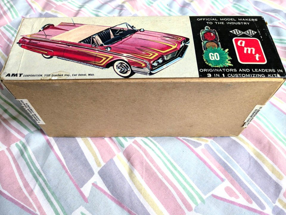 RARE! *FACTORY-SEALED ORIGINAL VINTAGE AMT 1960 LINCOLN CONTINENTAL CV ...