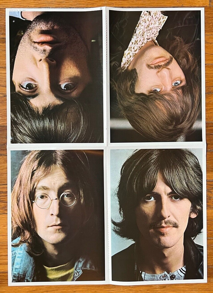 The Beatles - White Album album insert poster '68 - attached | eBay